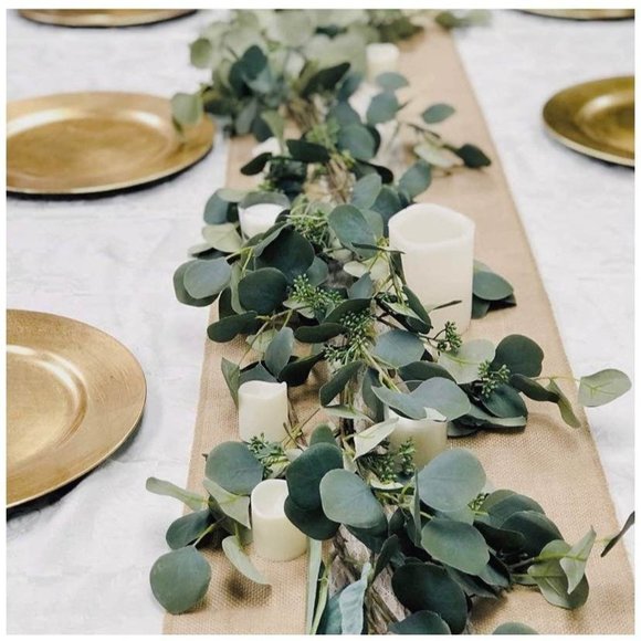 Accents | 4 Pack Eucalyptus Garland Greenery Vines Strands Wedding ...